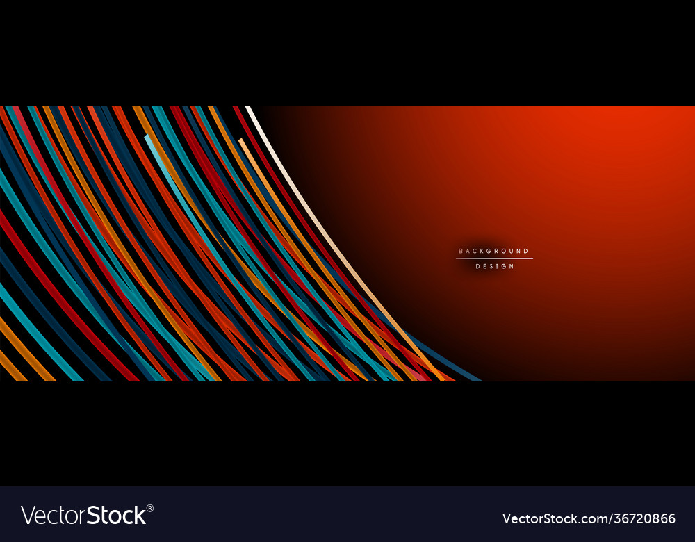 Abstract colorful lines background Royalty Free Vector Image