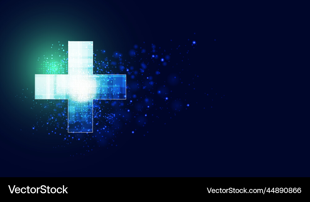 Abstract health plus symbol beautiful Royalty Free Vector