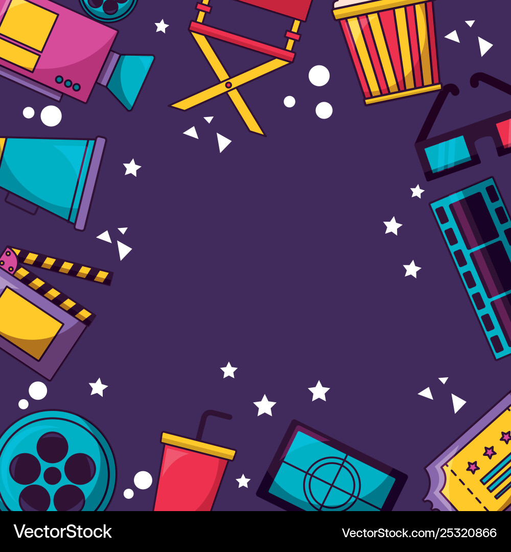 Cinema movie design Royalty Free Vector Image - VectorStock