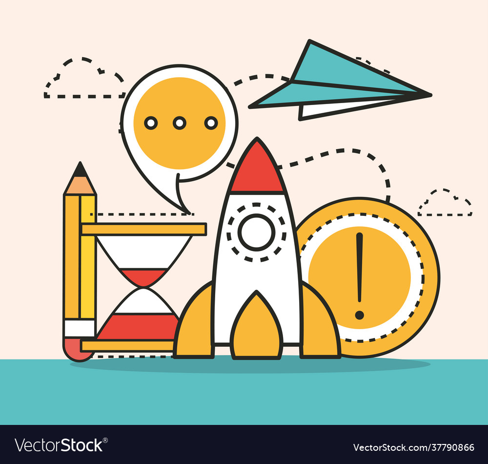 Creativity process business Royalty Free Vector Image