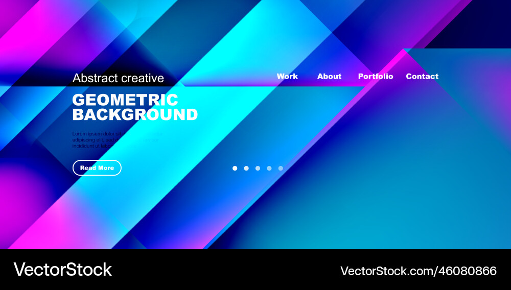 Dynamic triangle design with fluid gradient colors
