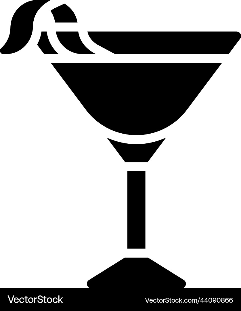Earthquake cocktail icon alcoholic mixed drink Vector Image