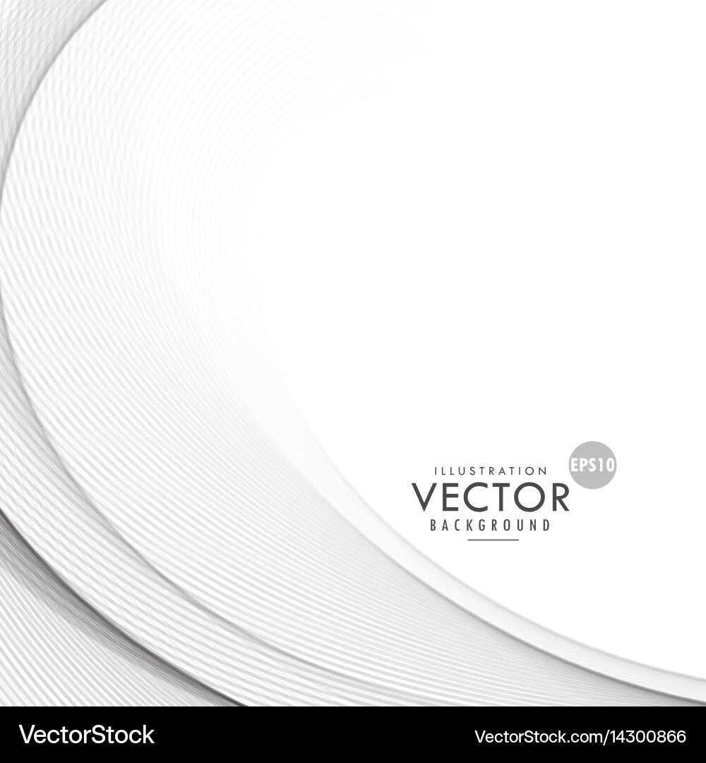 Elegant gray wave background design Royalty Free Vector