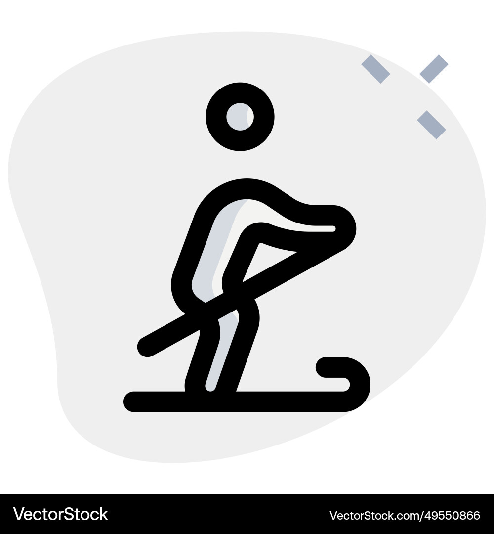 Ice skating outdoor activities isolated Royalty Free Vector
