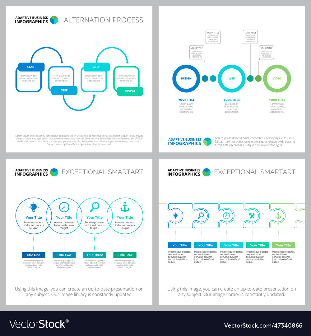 Infographic design set for planning development Vector Image