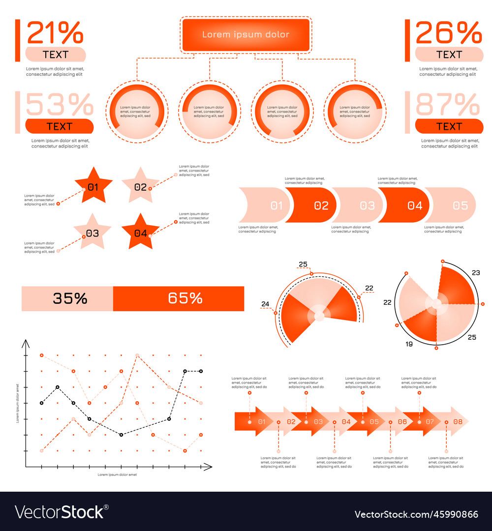 Infographic elements set Royalty Free Vector Image