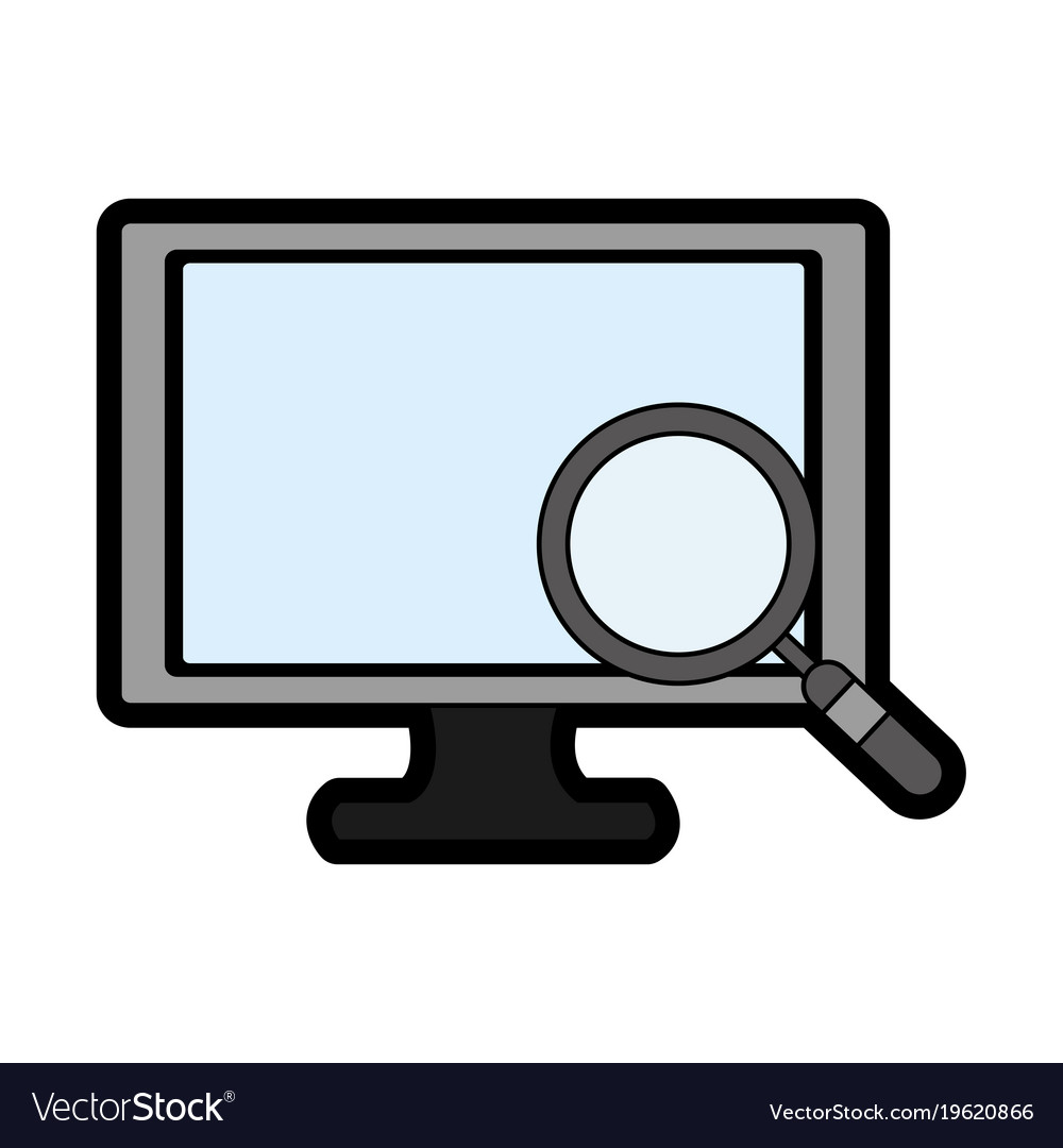 Isolated computer design Royalty Free Vector Image