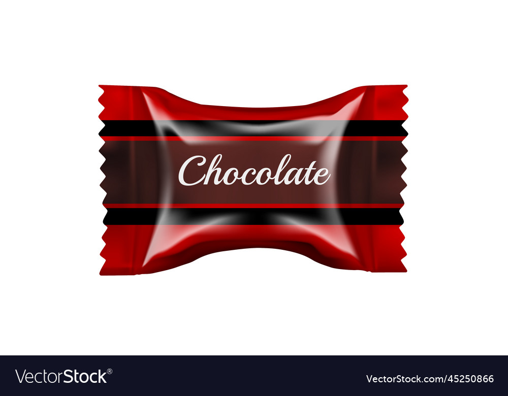 Realistic candy packaging Royalty Free Vector Image