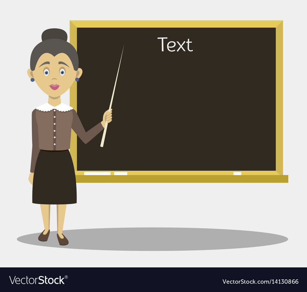 Smiling school teacher Royalty Free Vector Image