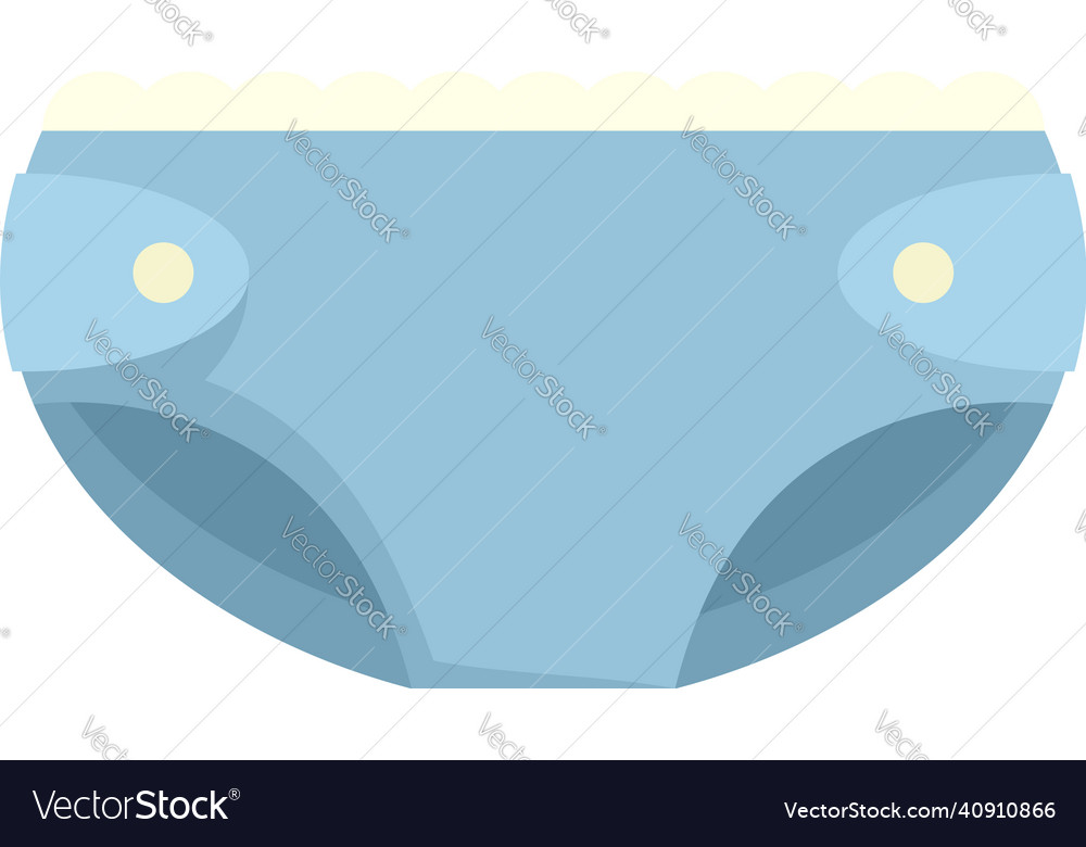 String diaper icon flat isolated Royalty Free Vector Image