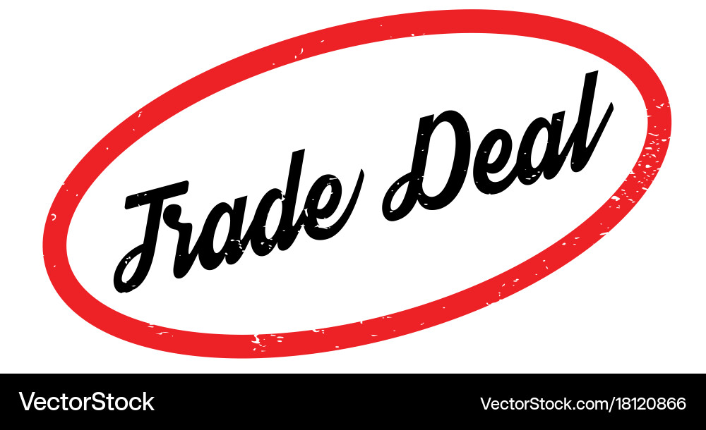 Trade deal rubber stamp Royalty Free Vector Image
