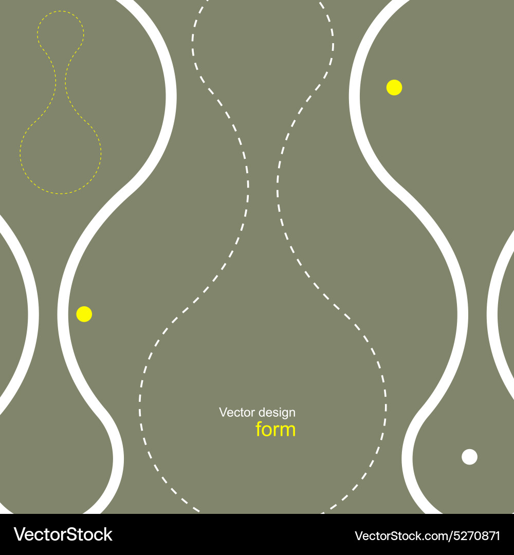 Abstract background of dotted lines and balls Vector Image