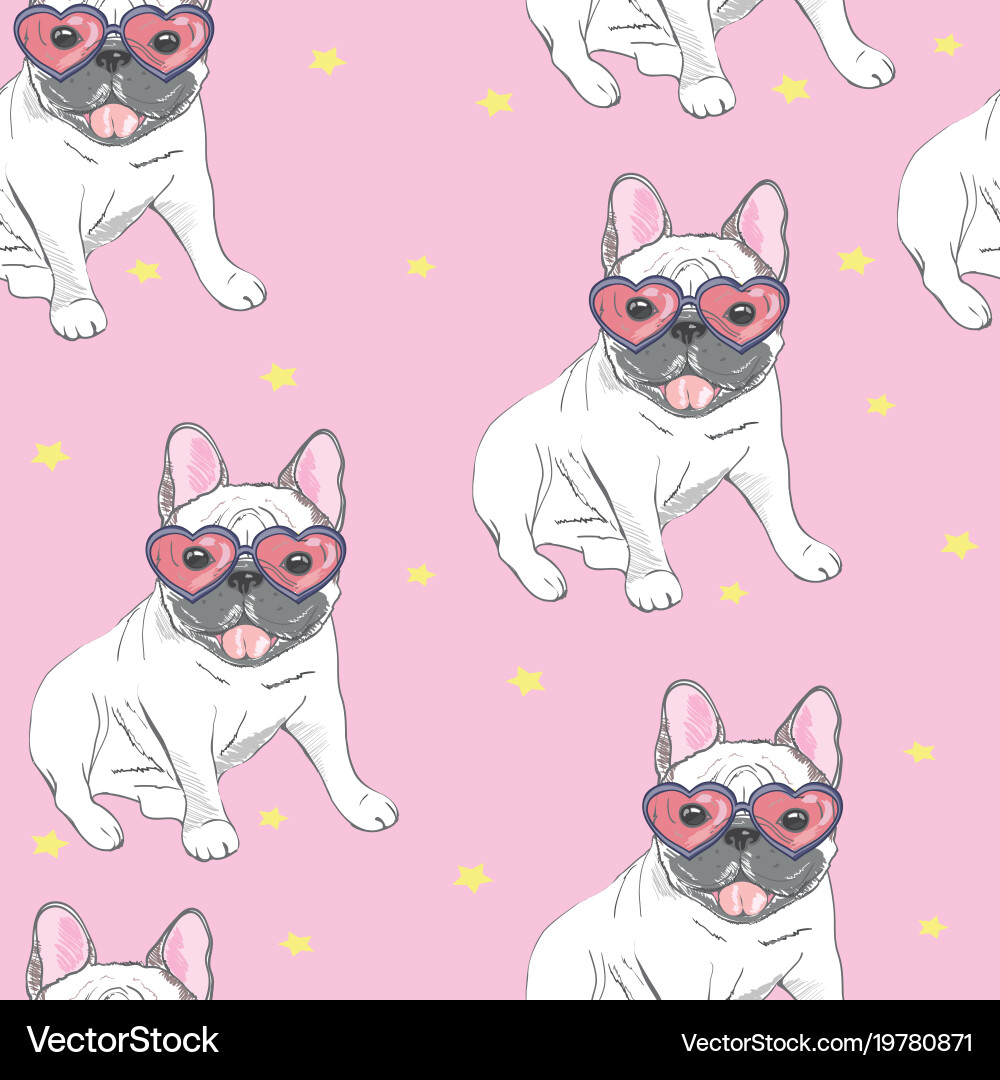 Character design pattern background head Vector Image