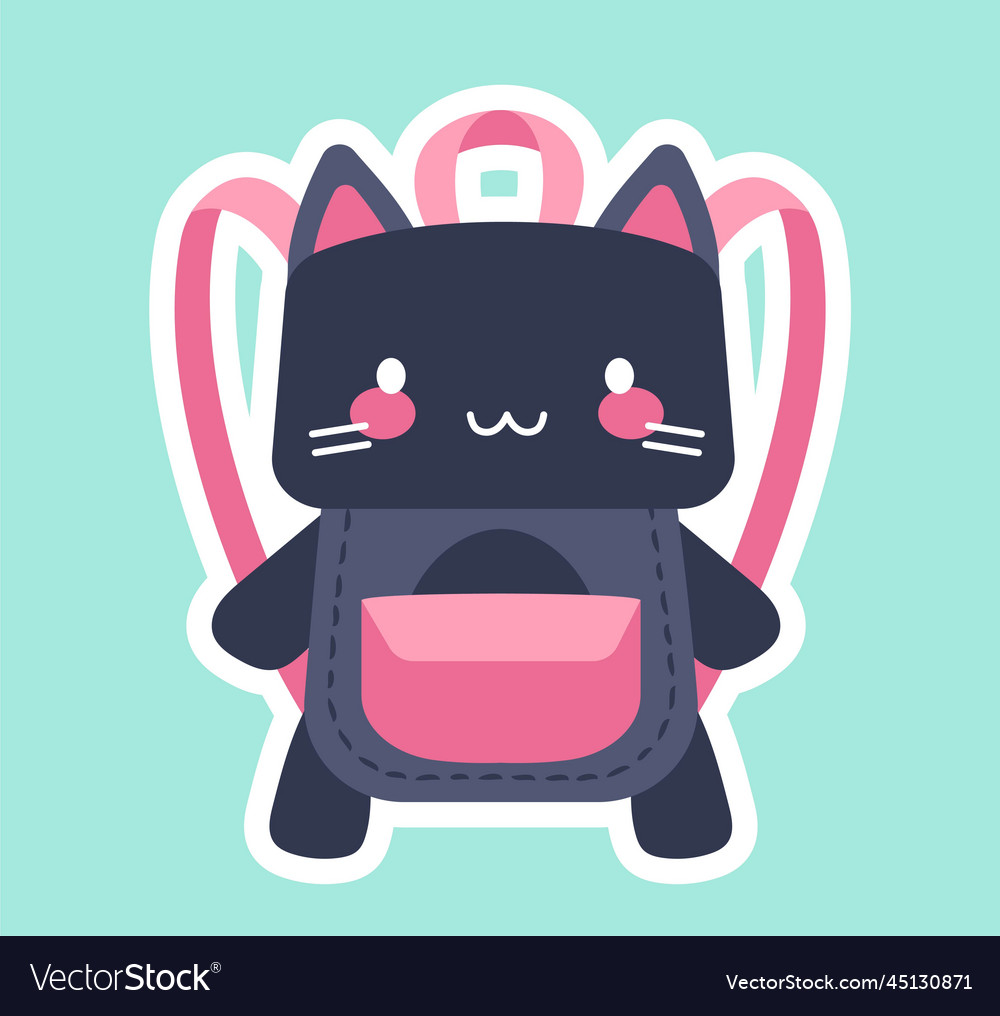 Cute backpack icon Royalty Free Vector Image - VectorStock