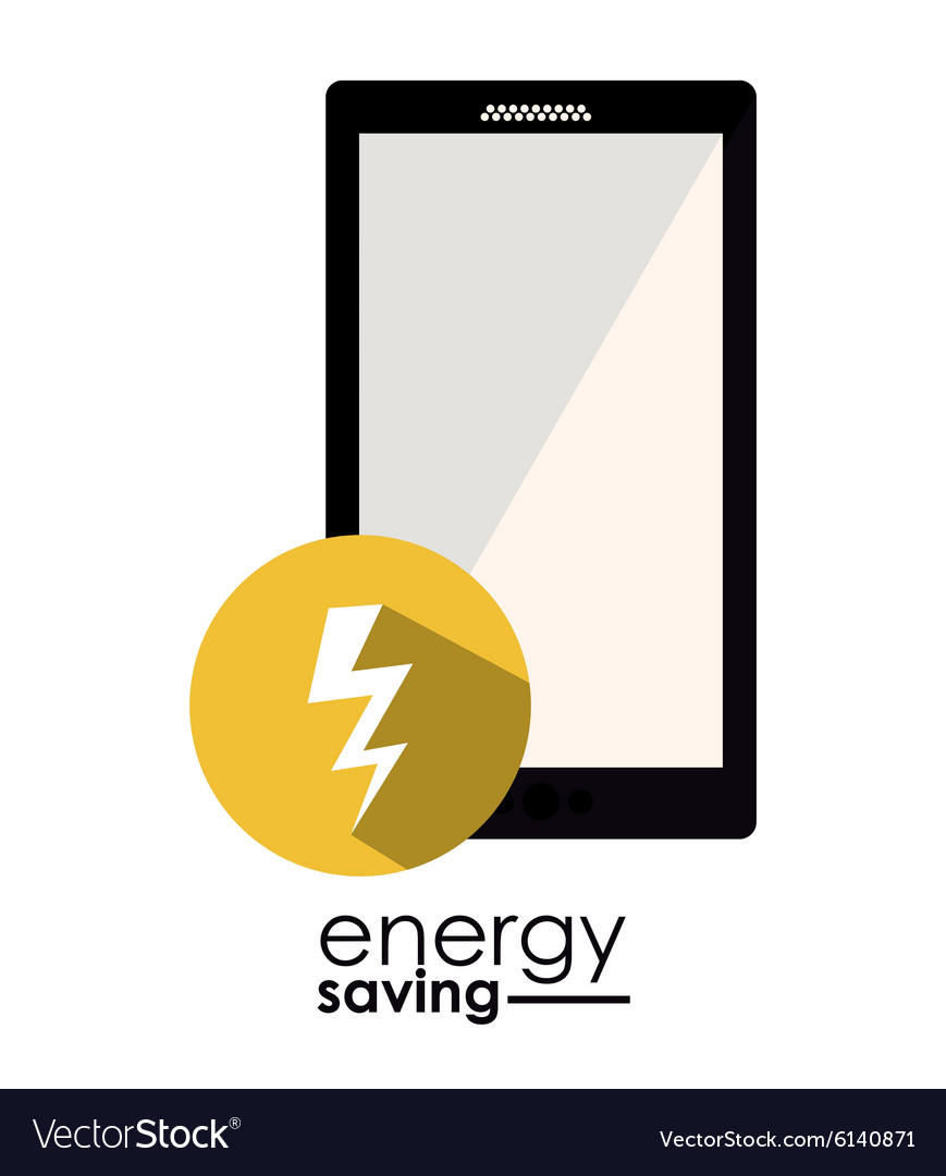 Energy saving design Royalty Free Vector Image