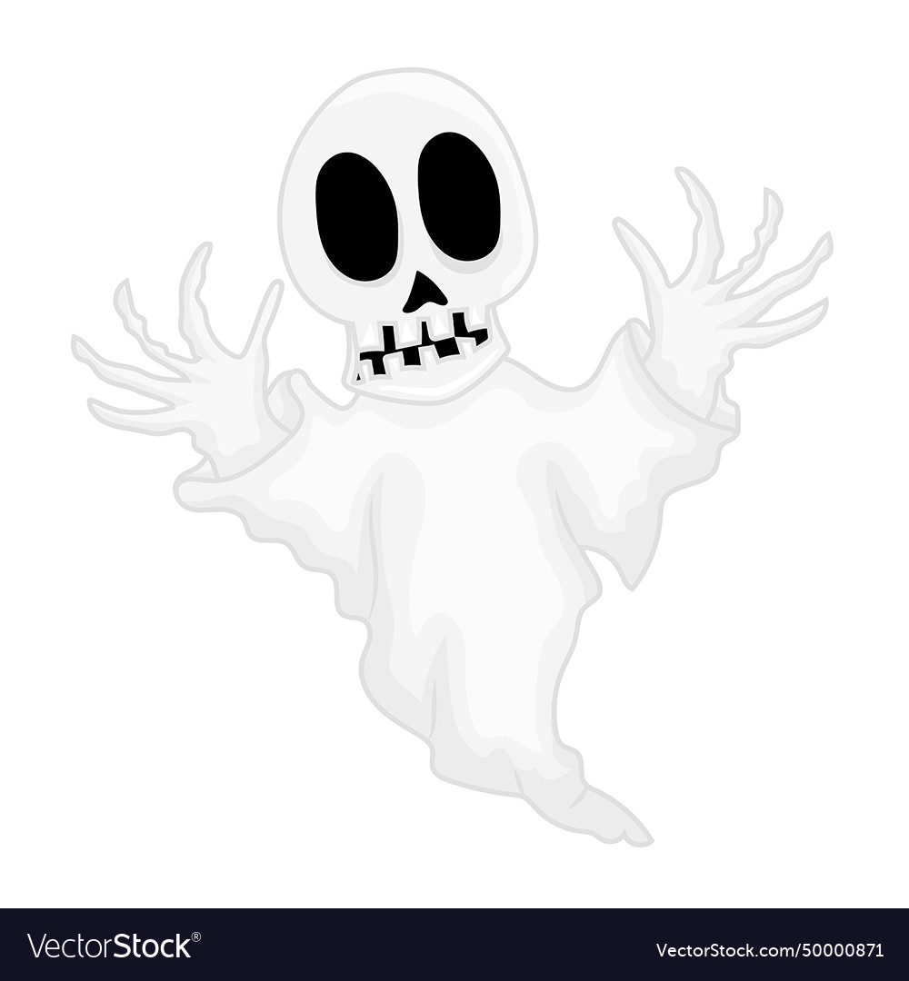 Ghost isolated Royalty Free Vector Image - VectorStock