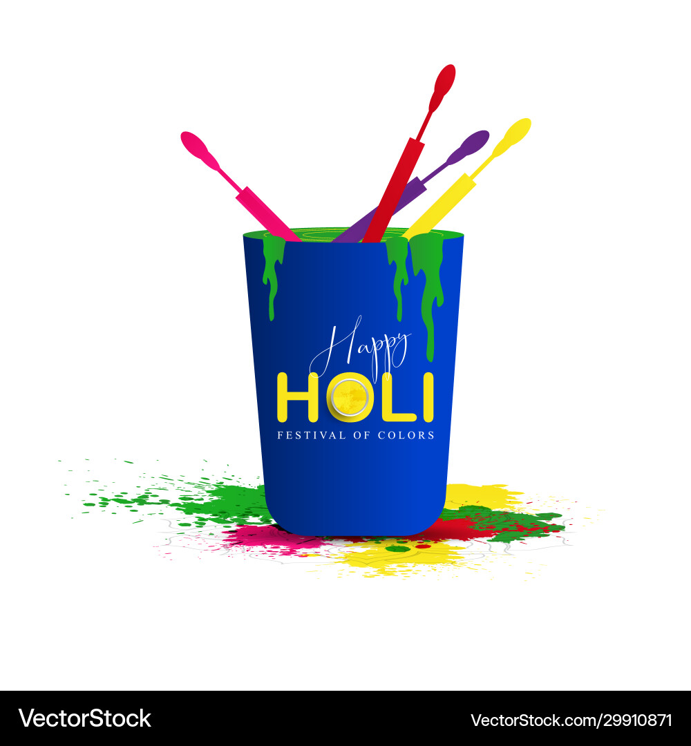 Holi-festival colors Royalty Free Vector Image