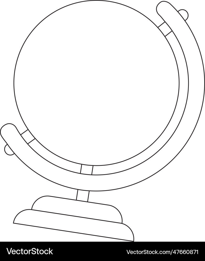 Isolated cartography globe icon outline design Vector Image