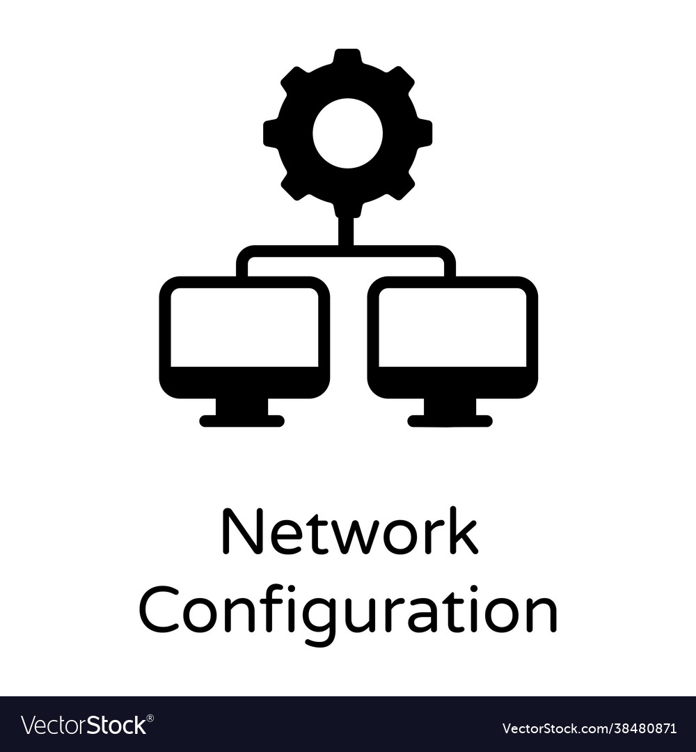 Network configuration Royalty Free Vector Image