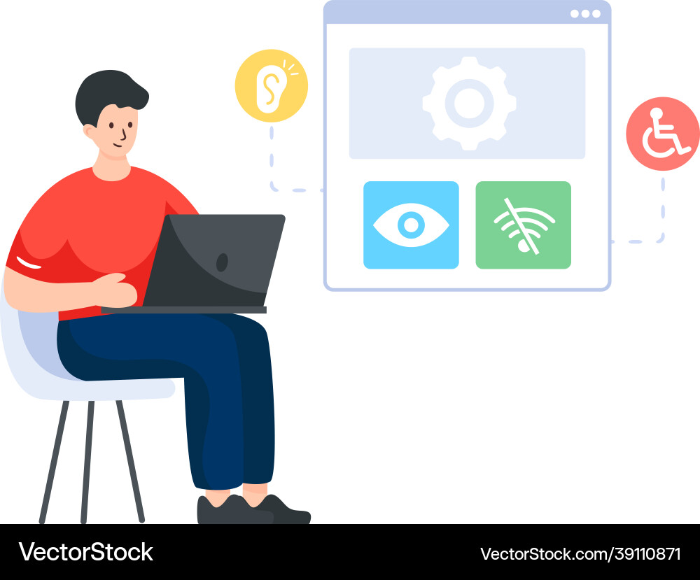 Web accessibility Royalty Free Vector Image - VectorStock
