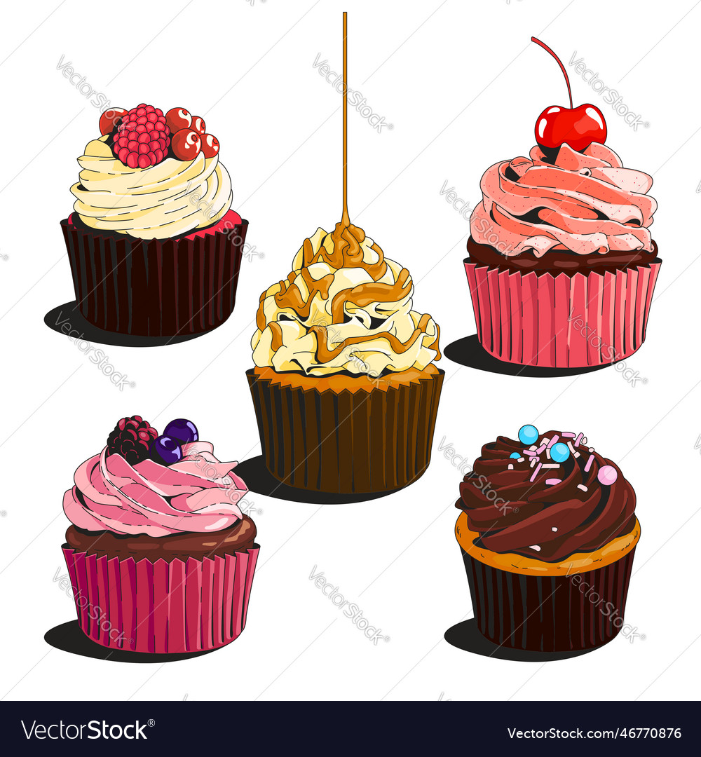 Cupcake Royalty Free Vector Image - VectorStock