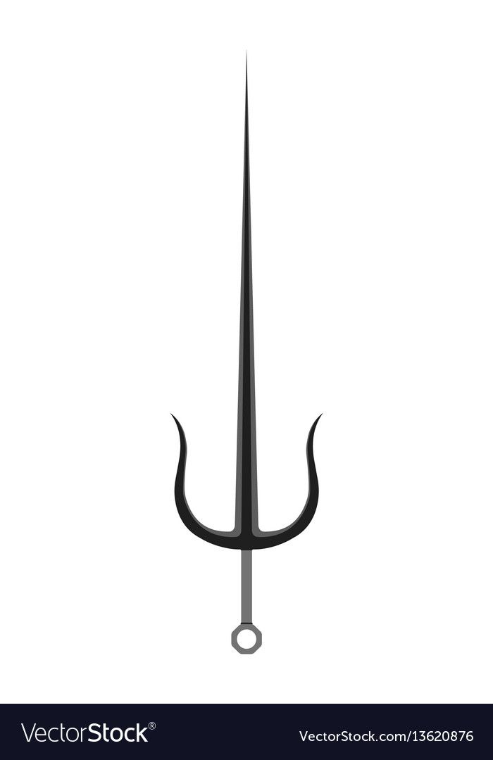 Japanese sai samurai isolated weapons Royalty Free Vector Japanese sai samurai isolated weapons Royalty Free Vector