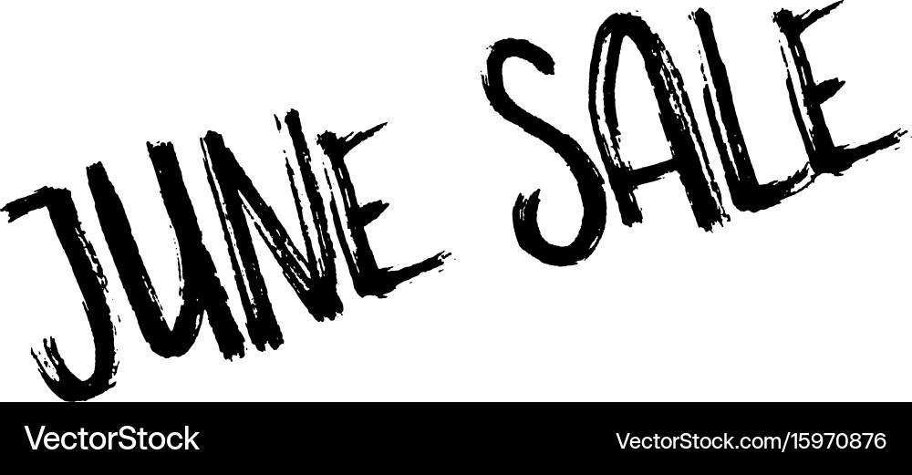 June sale rubber stamp Royalty Free Vector Image