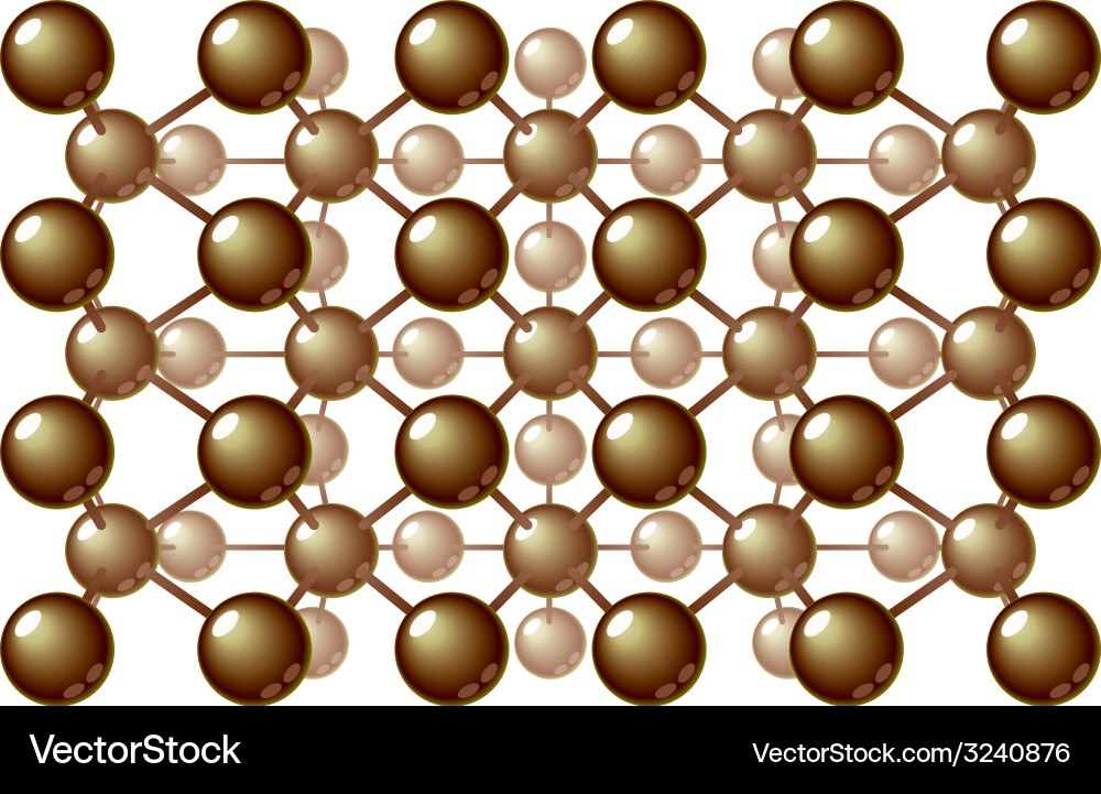 Multi-level molecular stereogram Royalty Free Vector Image
