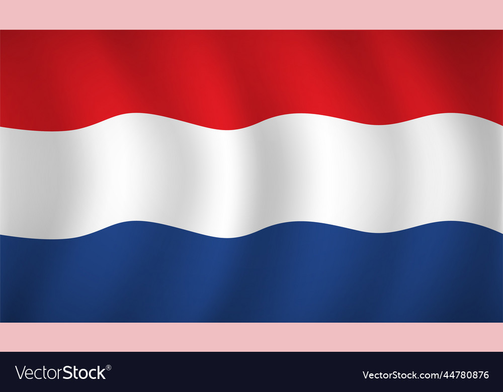 Netherlands flag background Royalty Free Vector Image