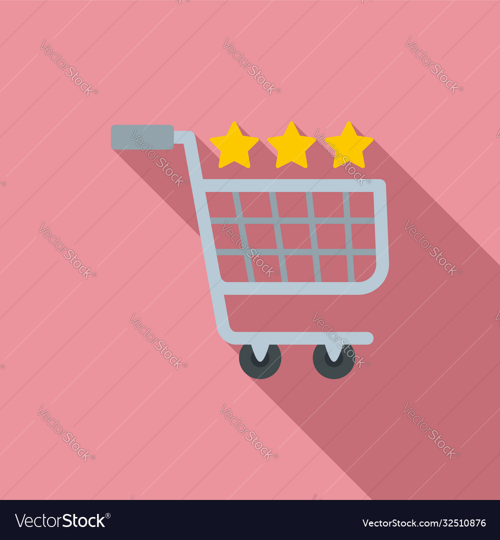 Remarketing cart icon flat style Royalty Free Vector Image Remarketing cart icon flat style Royalty Free Vector Image