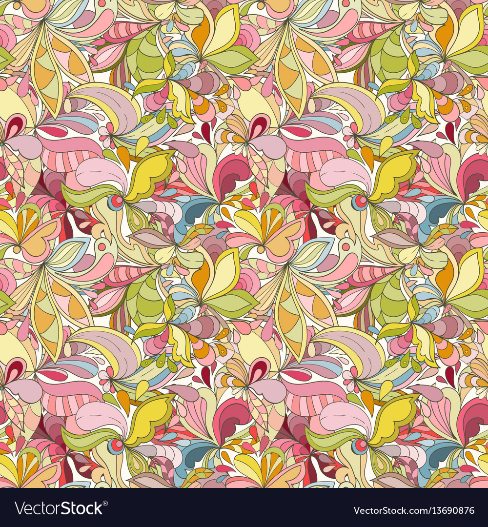 Seamless flower pattern Royalty Free Vector Image