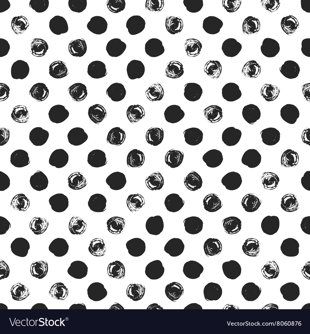 Seamless polka dot pattern Royalty Free Vector Image