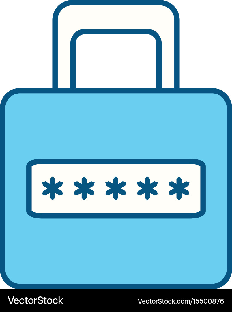 Security web padlock Royalty Free Vector Image