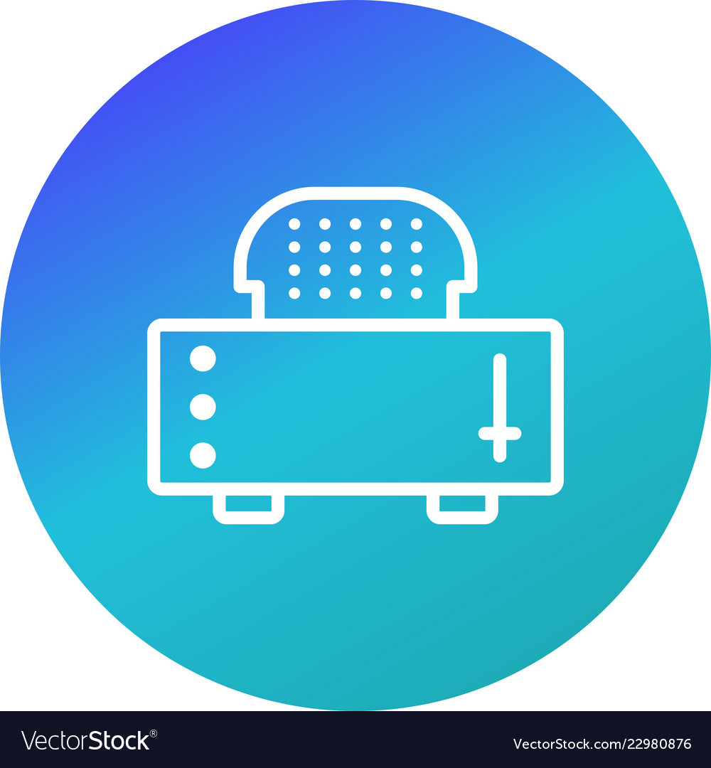 Slice toaster icon Royalty Free Vector Image - VectorStock