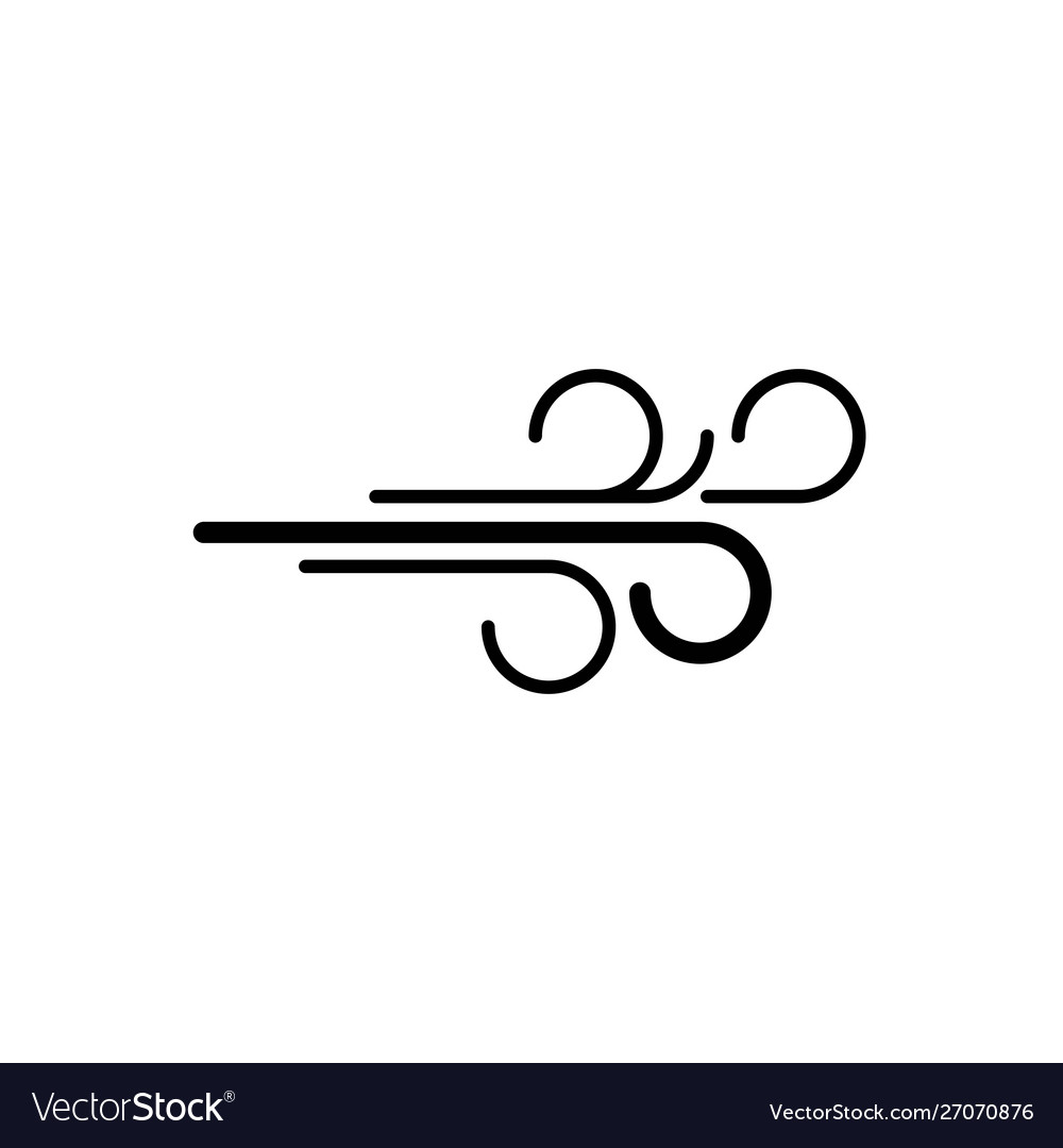 Wind icon design template Royalty Free Vector Image