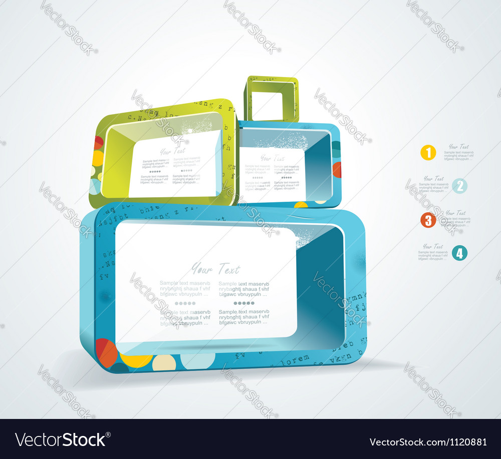 3d abstract background Royalty Free Vector Image