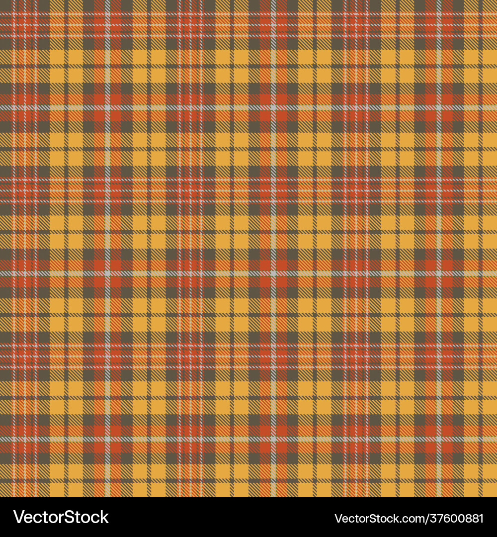 Autumn tartan seamless pattern background Vector Image