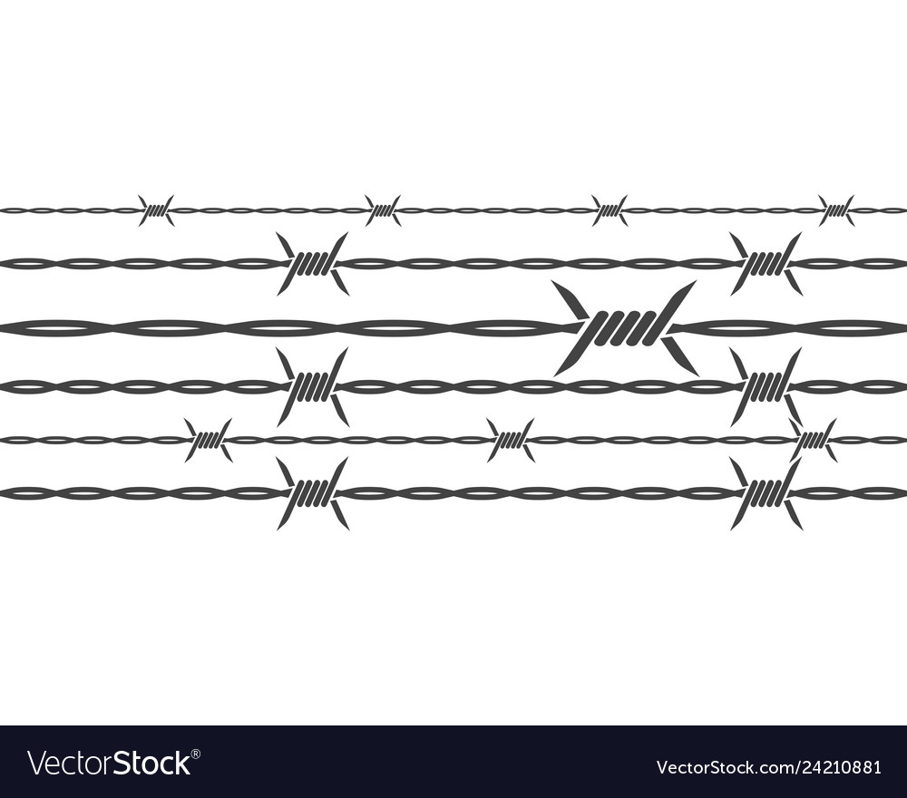 Barbed wire Royalty Free Vector Image - VectorStock