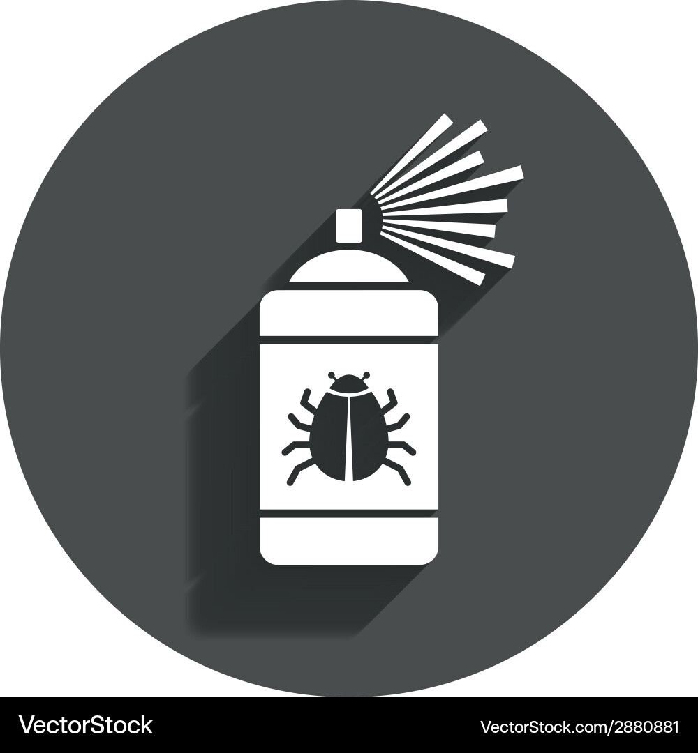 Bug disinfection sign icon fumigation symbol Vector Image