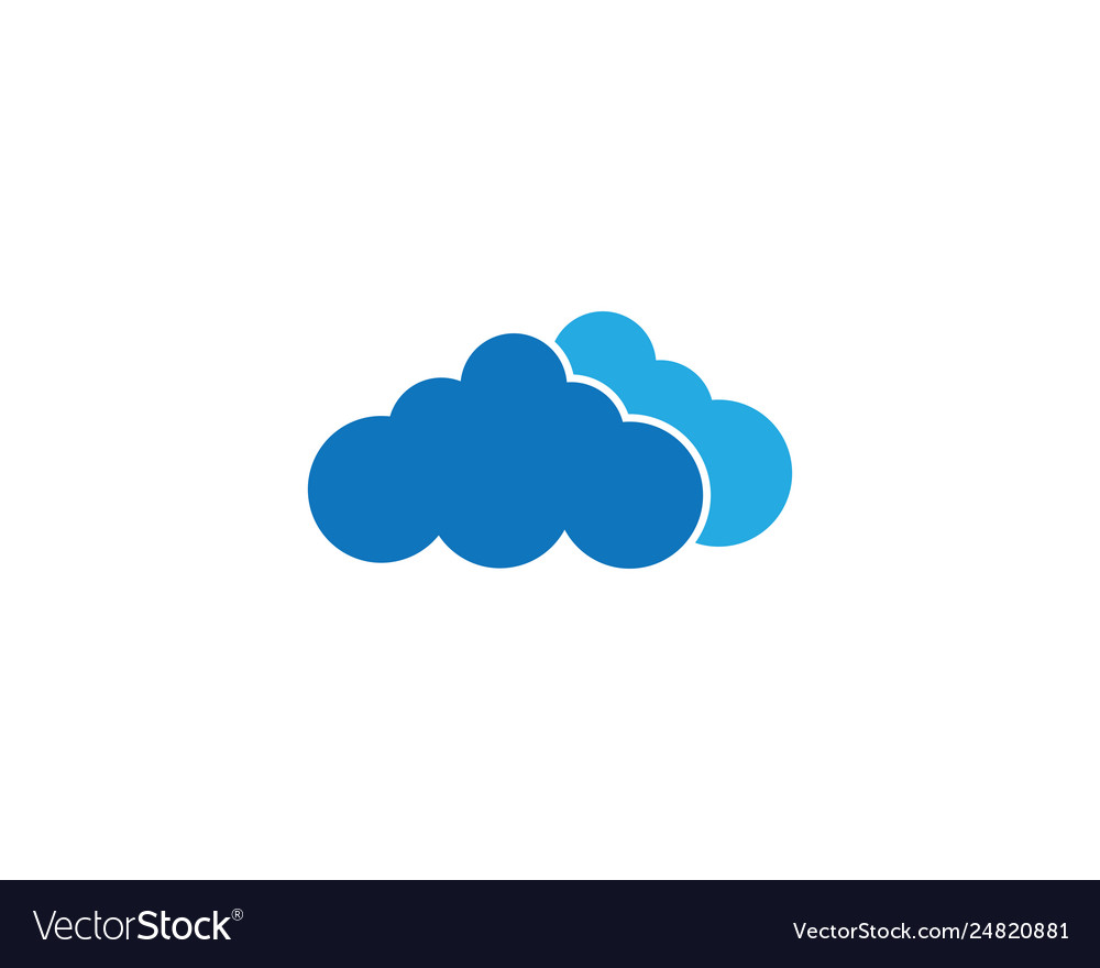 Cloud symbol Royalty Free Vector Image - VectorStock