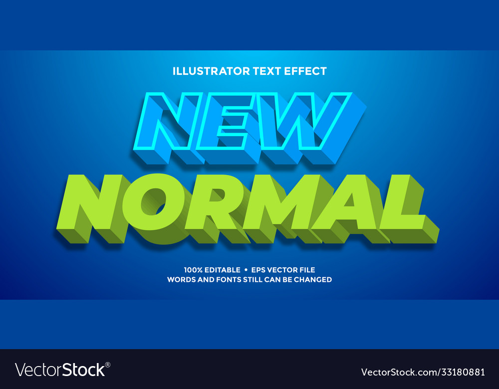 Editable text style effect typography template Vector Image