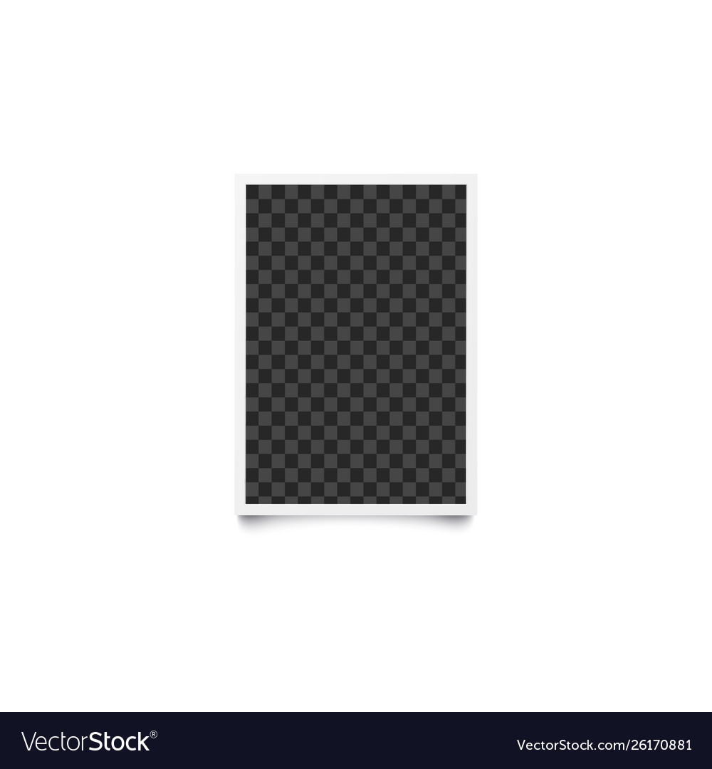 Rectangular checkered empty template and photo Vector Image