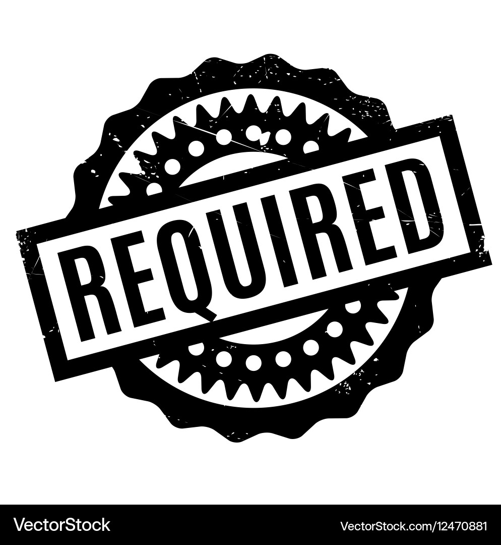 Required rubber stamp Royalty Free Vector Image