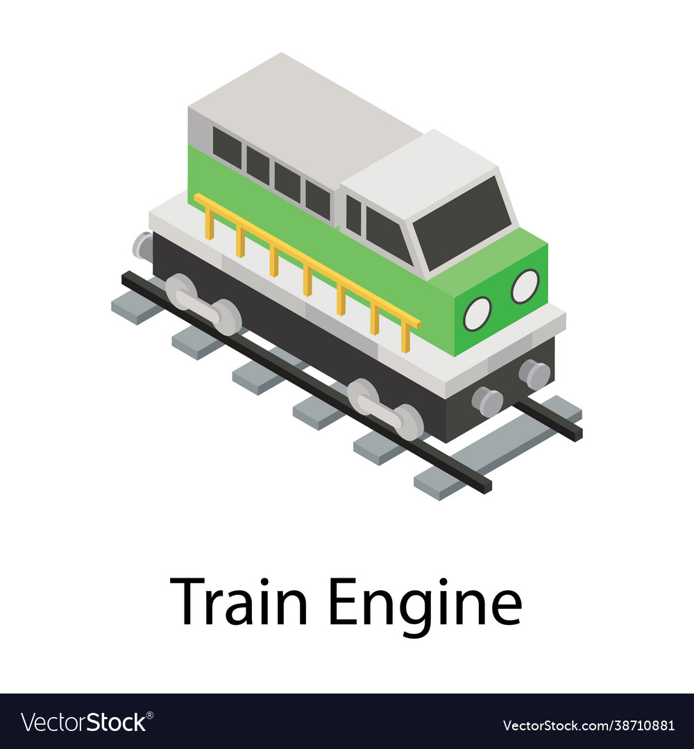 Train engine Royalty Free Vector Image - VectorStock