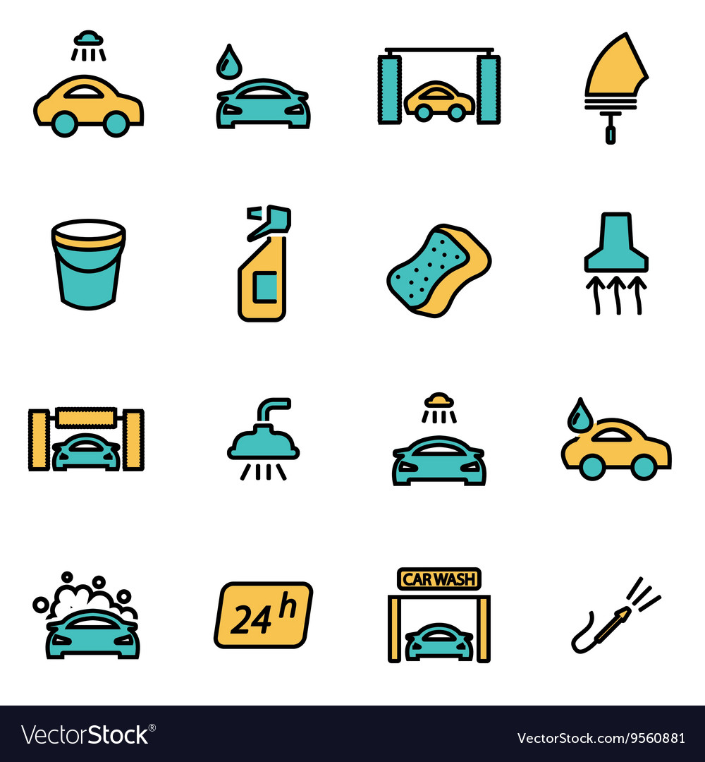 Trendy flat line icon pack for designers Vector Image Trendy flat line icon pack for designers Vector Image