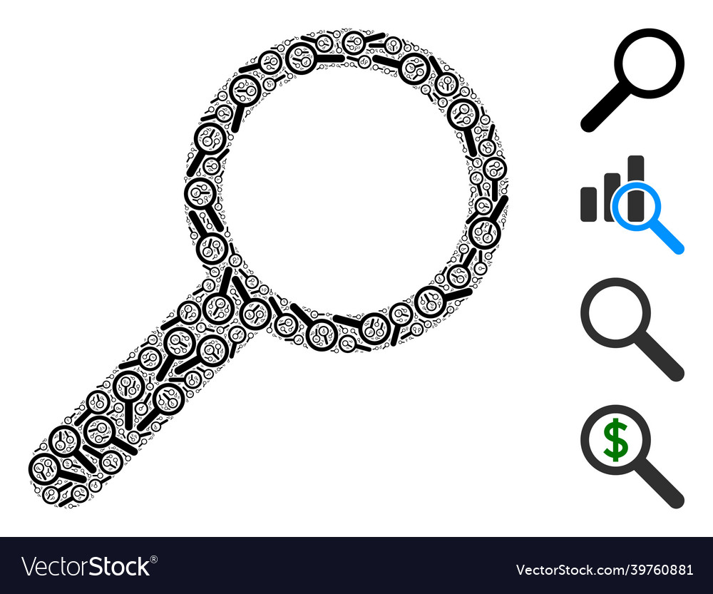 Zoom icon recursive composition Royalty Free Vector Image Zoom icon recursive composition Royalty Free Vector Image
