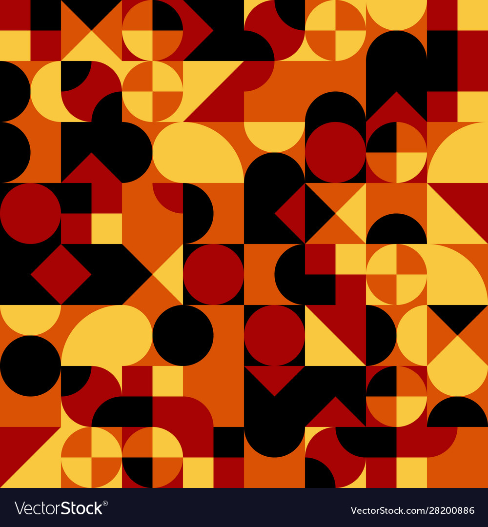 Abstract Geometric Retro Design Seamless Vector Image