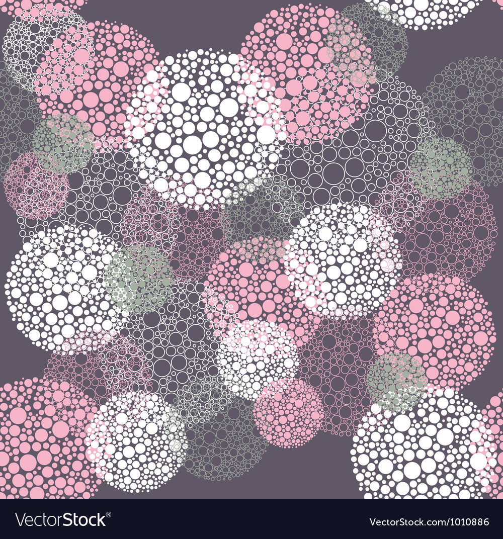 Abstract seamless polka dot circles pattern Vector Image