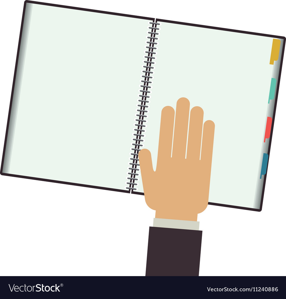 Blank notebook icon Royalty Free Vector Image - VectorStock