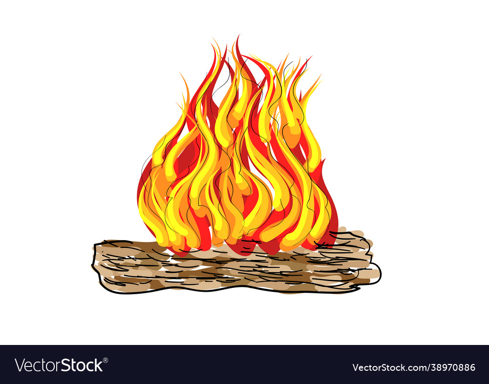 Campfire Royalty Free Vector Image - VectorStock